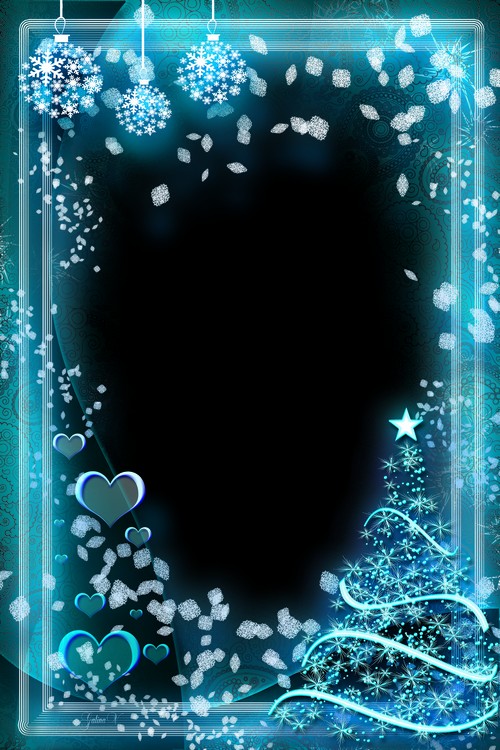 Original Christmas frame - Merry Christmas! ( frame template psd png ...