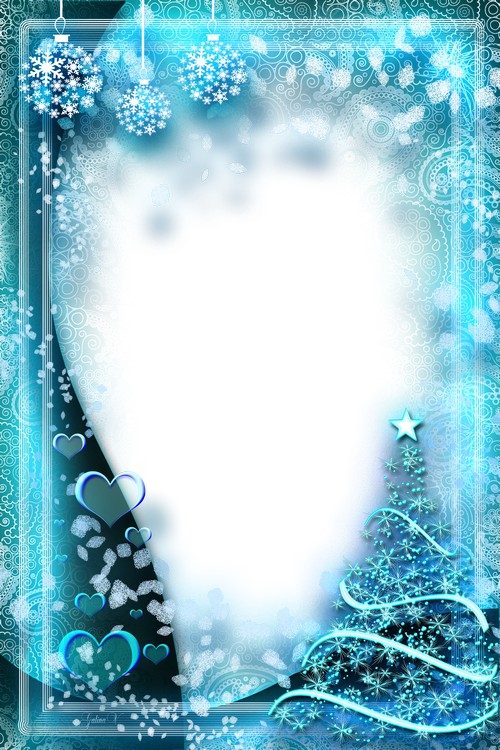 Original Christmas frame - Merry Christmas! ( frame template psd png ...
