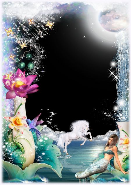 Fabulous photo frame - Night breeze ( psd, png, download )