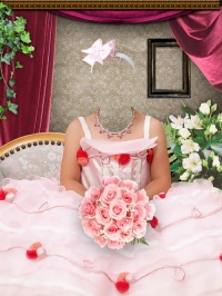 Children photoshop templates psd for girls – Elegant dresses 4 psd