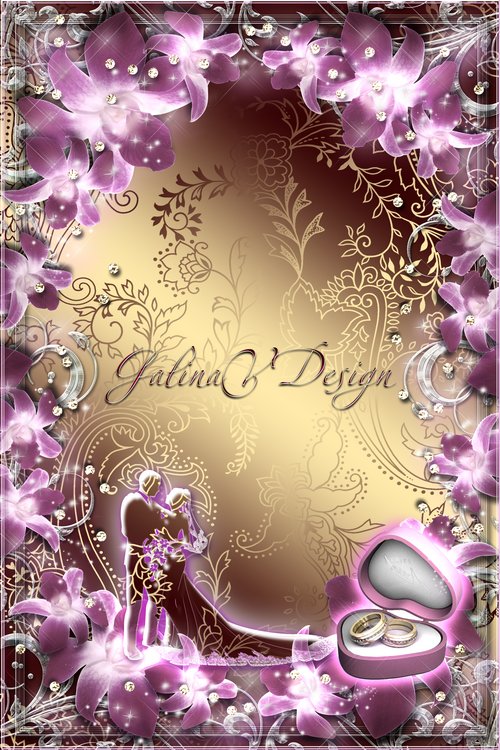 Luxury Wedding Frame - Shine of Diamonds