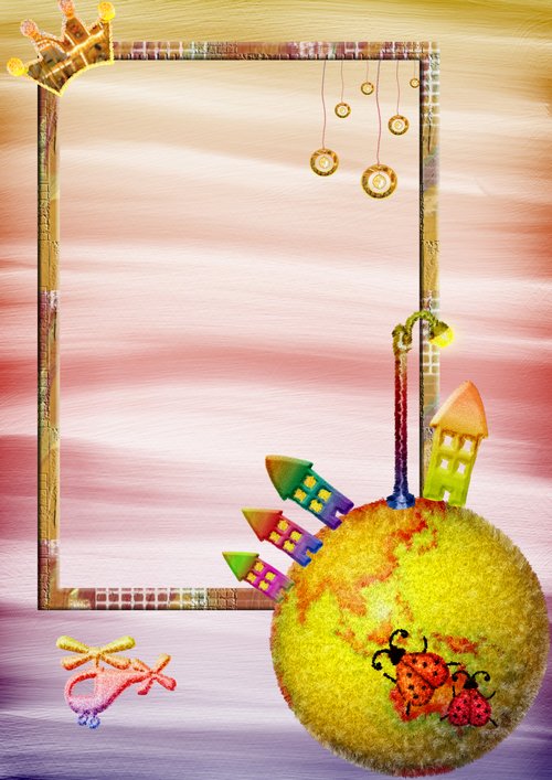 Birth Photoshop Frame Png PSD, PNG, Baby Horizontal Frame