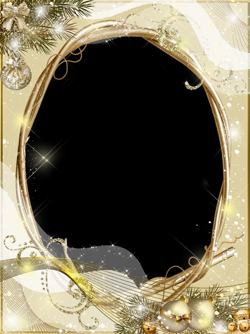 Celebratory frame for a photoshop – With Christmas!