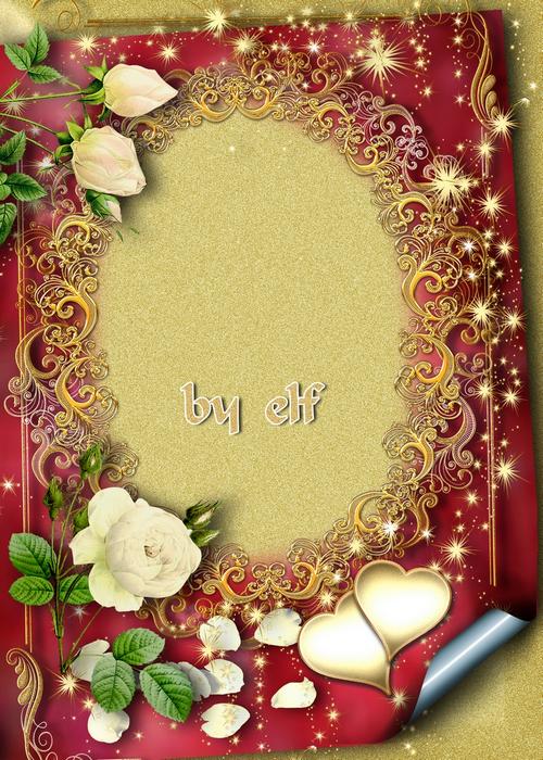 Romantic photo frame for lovers - My love. Transparent PNG Frame, PSD ...