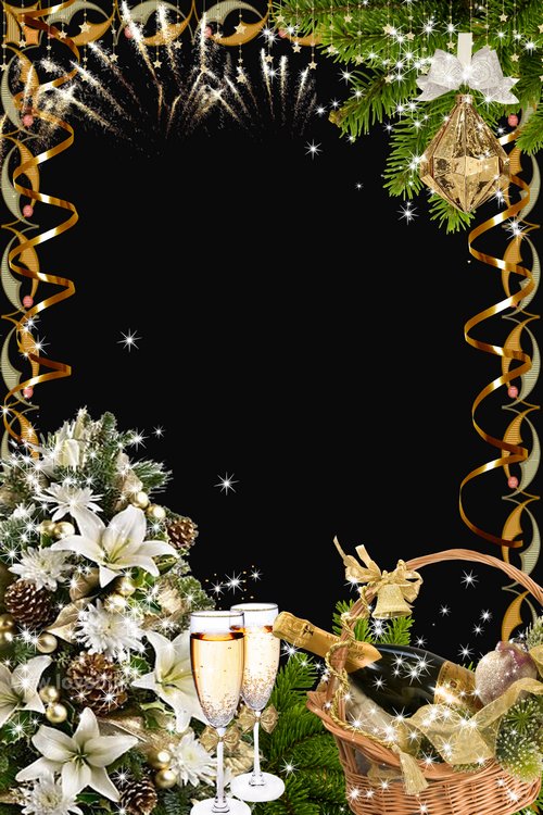 Download Christmas Photo frame | PSD file | and PNG image - Illuminated ...