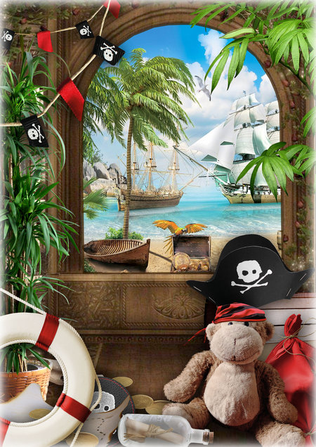 Photo frame portrait for photo boy - Pirate