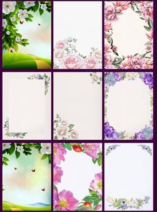 Flowers backgrounds, for Adobe Photoshop