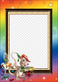 Childrens photo frame with toys PNG, PSD