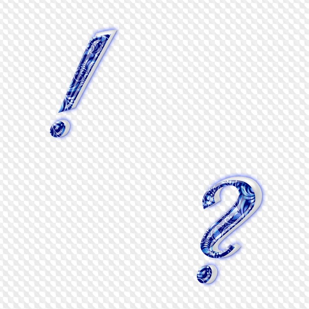 Blue Porcelain Alphabet, letters, numbers, punctuation. PNG with ...