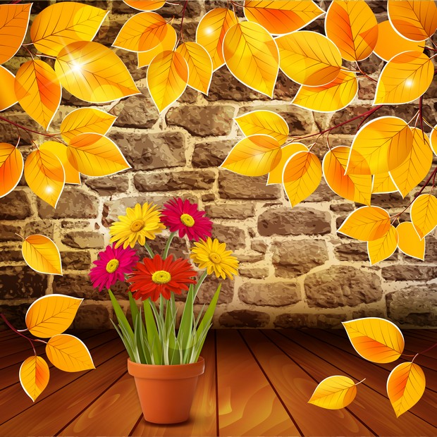 Yellow leaf aster Background PSD. PSD background for Photoshop free ...