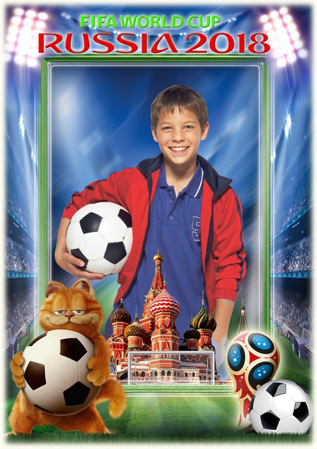 PSD, PNG, Photo frame, FIFA World Cup, Russia 2018
