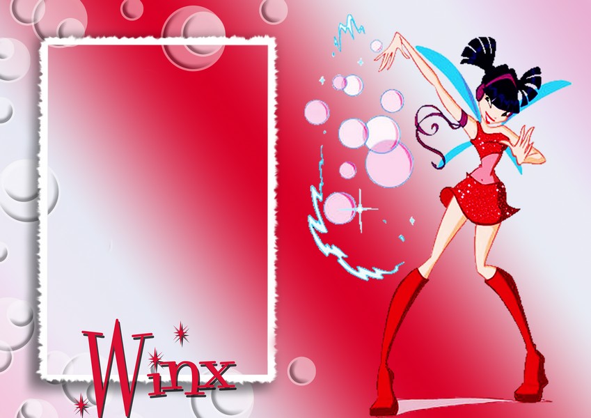 6 PSD, Photo frames Winx