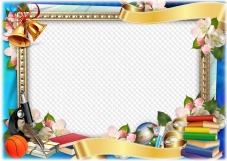 My school class, School photo frame