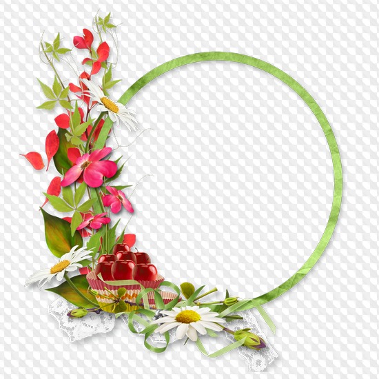Flower frames png Flower clusters png