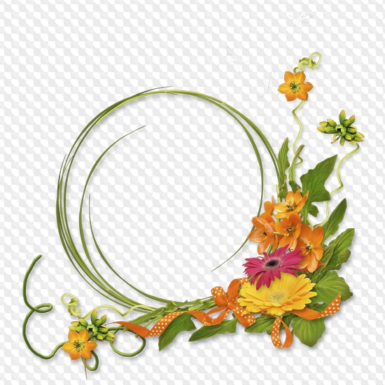 Flower frames png Flower clusters png