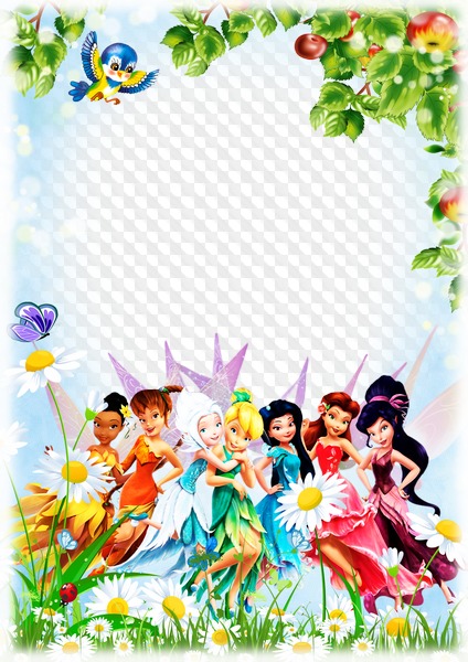 7 PNG, Marcos con hadas para fotos de niños