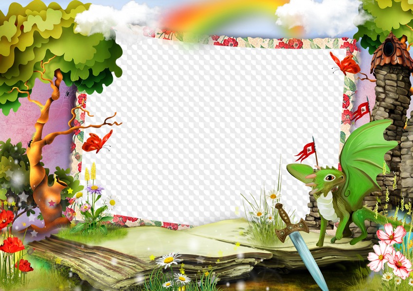 Actualizado: 38 PNG, Marcos de fotos Cuentos de hadas para niños