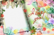 Open book, photo frame