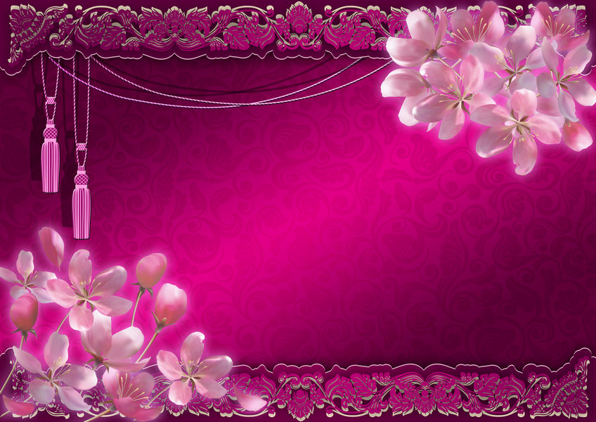 PSD, Pink, Pink flowers, background