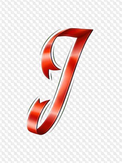 62 PSD, 62 PNG, Letters red ribbons, numbers red ribbons