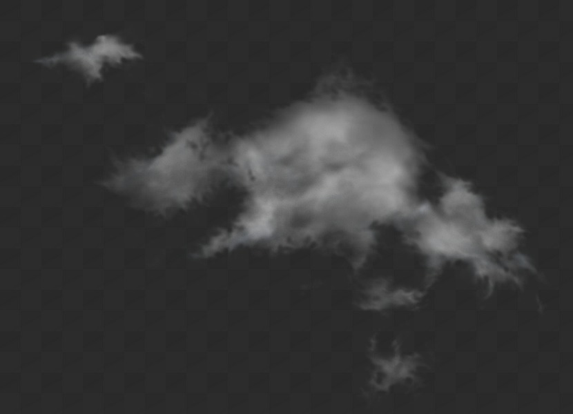 80 PSD, 134 PNG, nubes con fondo transparente