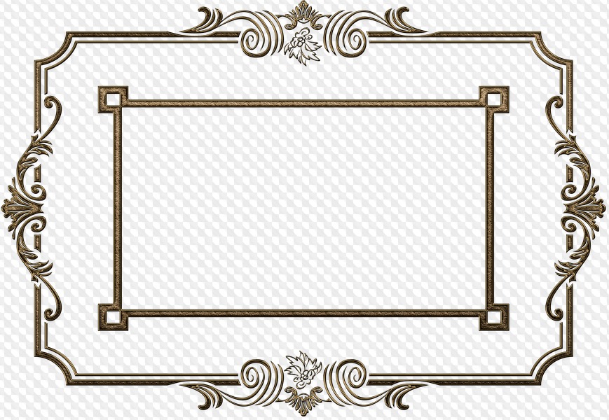 PSD, 30 PNG, Нежная ажурная рамка