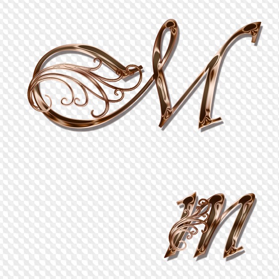 PSD, 71 PNG, Bronze Alphabet, letters, numbers, punctuation ...