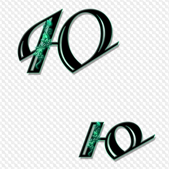 69 PNG, PSD source, font, brush. Black in green with branch of ivy ...