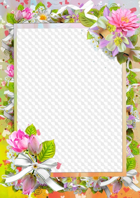 Flower Photo Frame Template