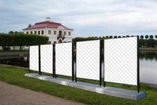 Billboard frames png, psd