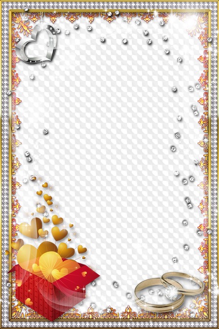 Celebratory Photo frame - Wedding Shining Gold