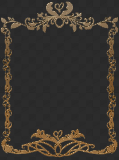 Updated: 10 PSD, 17 PNG, Decorative frames with transparent background
