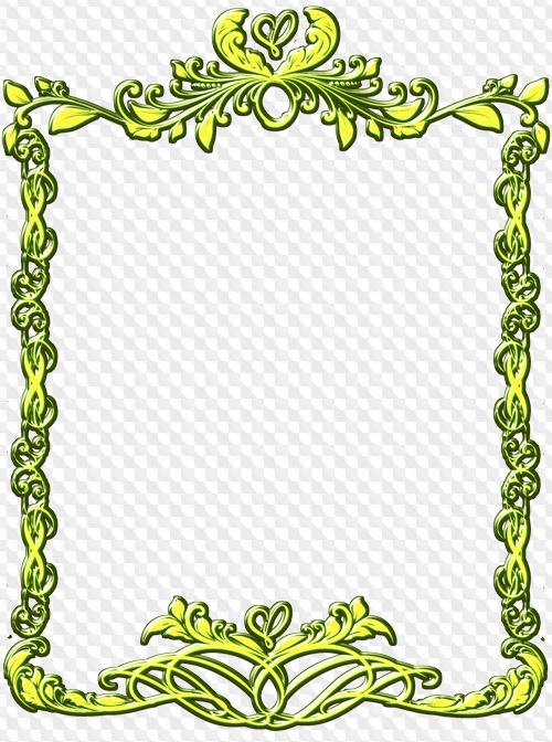 Updated: 10 PSD, 17 PNG, Decorative frames with transparent background