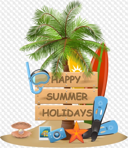 PSD, 17 PNG, Summer vacation, travel, graphics on transparent background