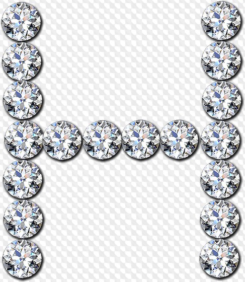 26 PNG, Diamond Alphabet, diamond letters on transparent background