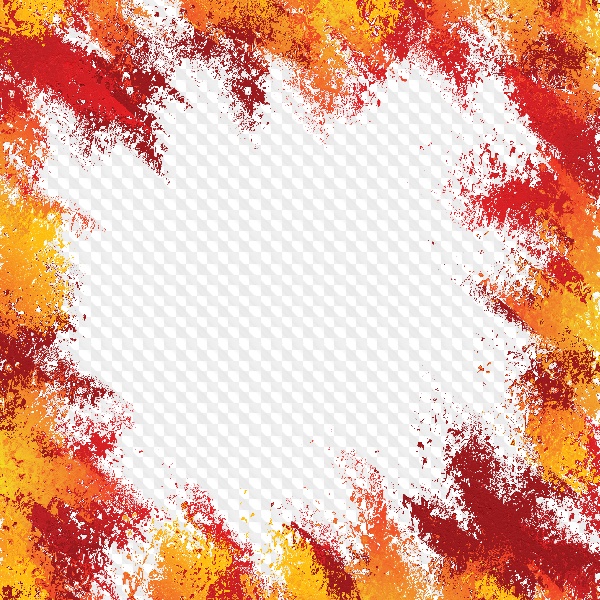 20 PNG, Splash frames on transparent background