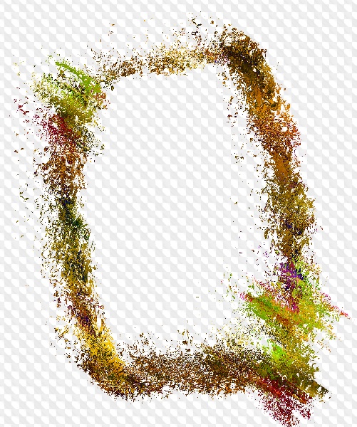 20 PNG, Splash frames on transparent background