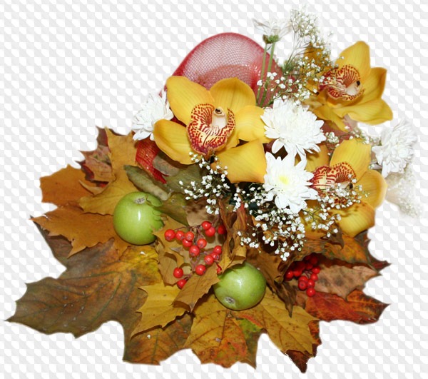 Updated: 102 PNG, Autumn clusters on transparent background