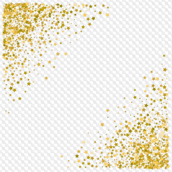 13 PNG, Gold overlays on transparent background