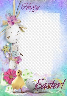 PSD, PNG, Easter, beautiful Easter photo frame. Transparent PNG Frame ...