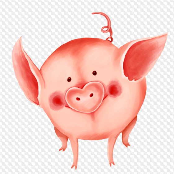 Updated: 73 PNG, PSD, Pig, Pigs in Christmas hats, on transparent ...
