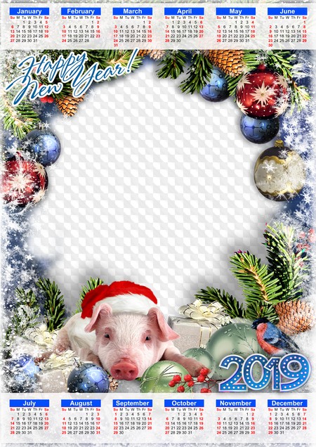 PSD Calendar 2019, transparent PNG image