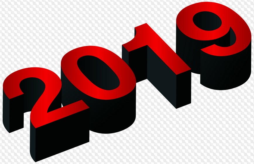 2019 on transparent background, 2019 free PNG images