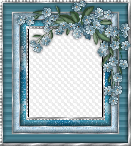 104 PNG, frames, photo frames in blue style - Free download