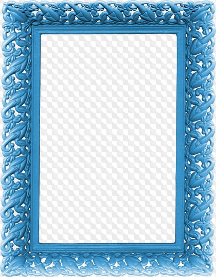 104 PNG, frames, photo frames in blue style - Free download