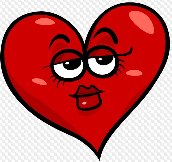 PSD, 49 PNG, Funny Hearts on transparent background