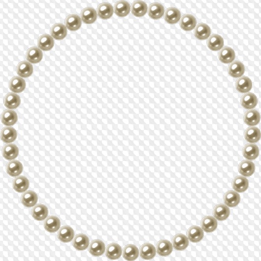 52 PNG, UPDATED: Pearl frames, elements from pearls, with transparent ...