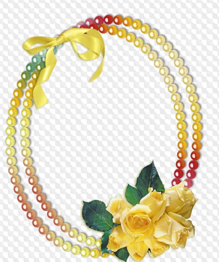 52 PNG, UPDATED: Pearl frames, elements from pearls, with transparent ...