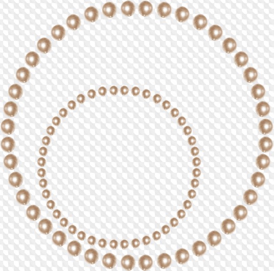 52 PNG, UPDATED: Pearl frames, elements from pearls, with transparent ...