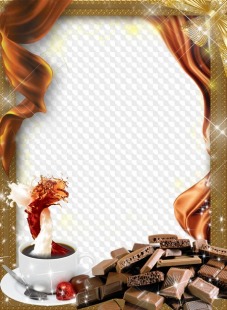 Photo frame - Hot chocolate (free frame psd free frame png)